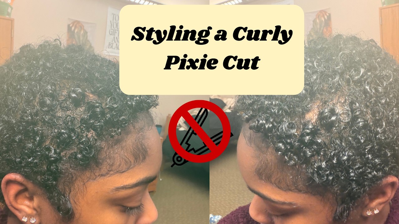 How to Style a Curly Pixie Cut - Easy Step by Step Tutorial - BEGINNER ...