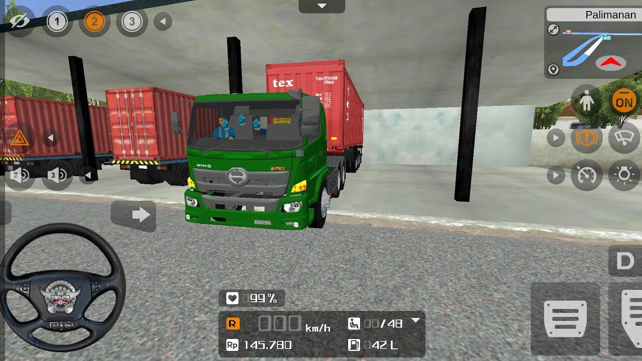 PERMAINAN MOBIL MOD BUS SIMULATOR TRUK KONTAINER OLENG - GAME BUSSID ...