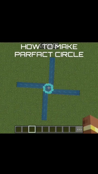 I am sure you not know this trick of make perfect circle in minecraft # ...