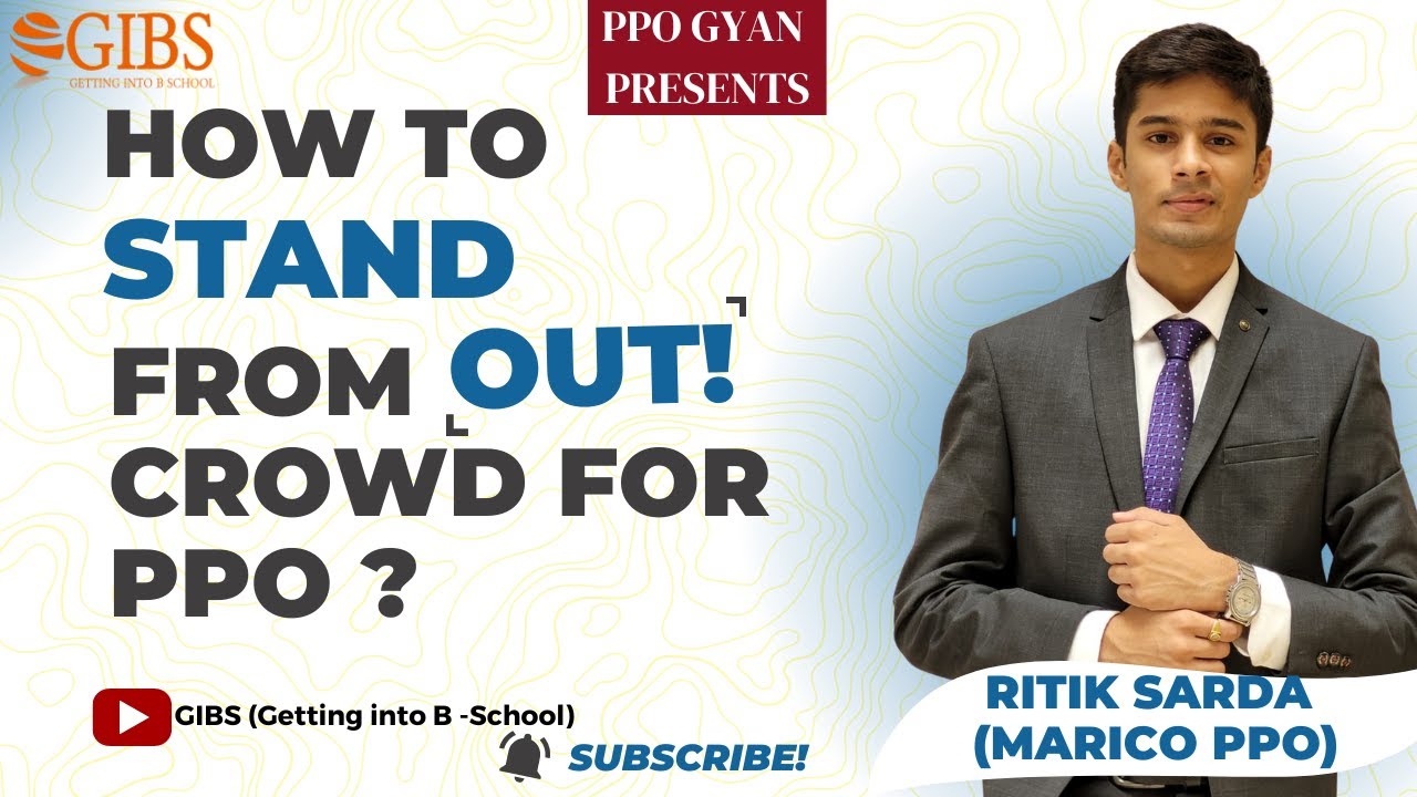 Why should a company choose you for PPO? PPO GYAN with Ritik Marico PPO #ppogyan #marico # ...