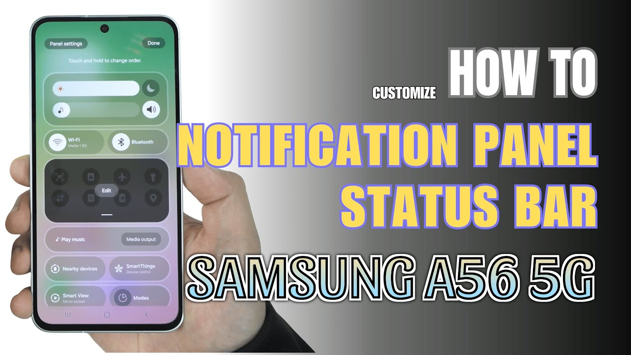 How to Edit Notification Panel Shortcuts | Status bar on Samsung Galaxy ...