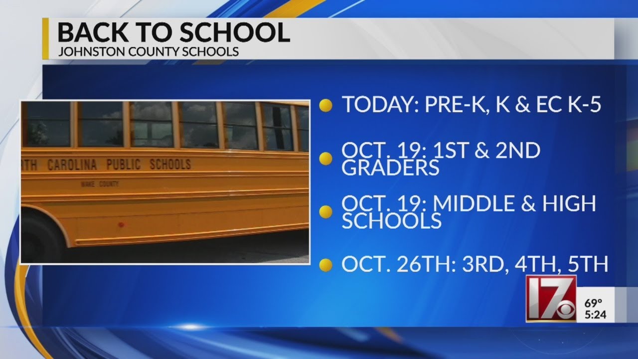 Some Johnston County students return to classroom full time - YouTube