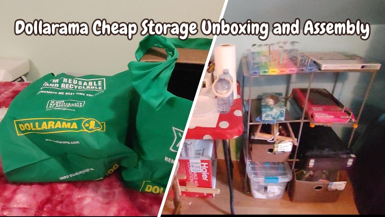 Dollarama CHEAP Storage Unboxing & Assembly/ Will it work? - YouTube