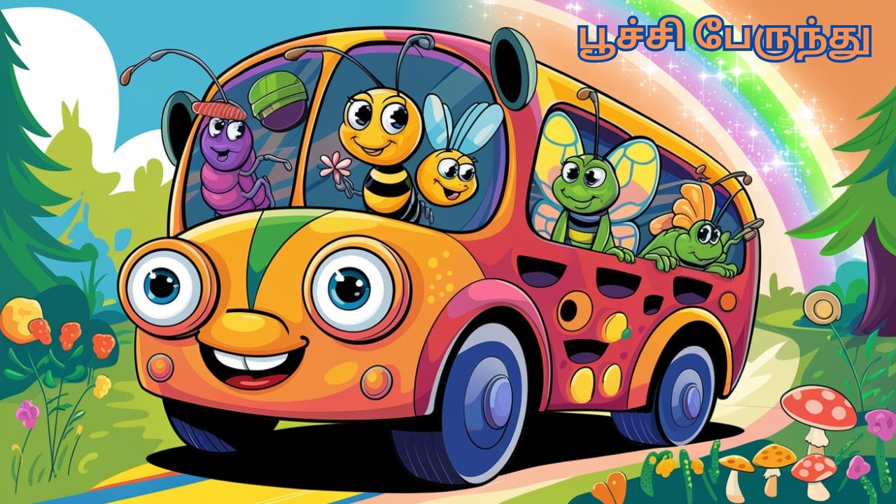 Tamil Kids Songs | The Bug Bus |பூச்சி பேருந்து | CHITRA KADHA TV # ...