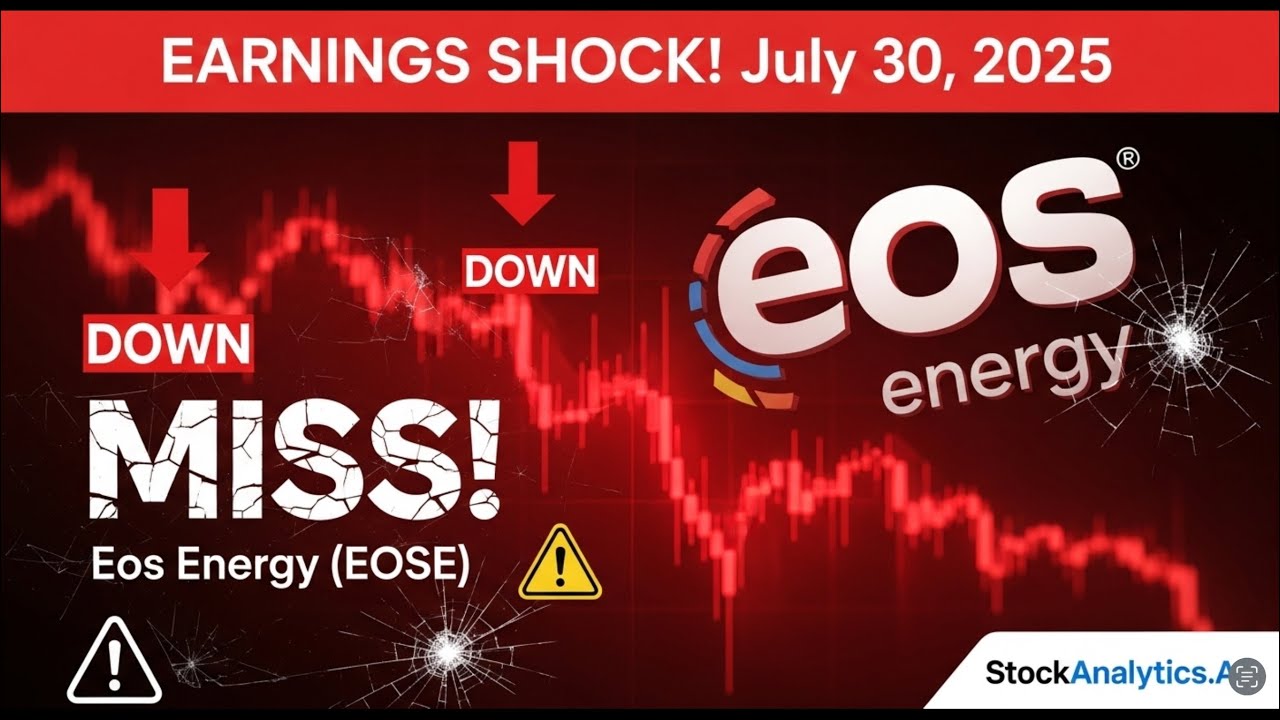 Eos Energy (EOSE) EARNINGS DISASTER! Misses on EPS & Revenue! - YouTube