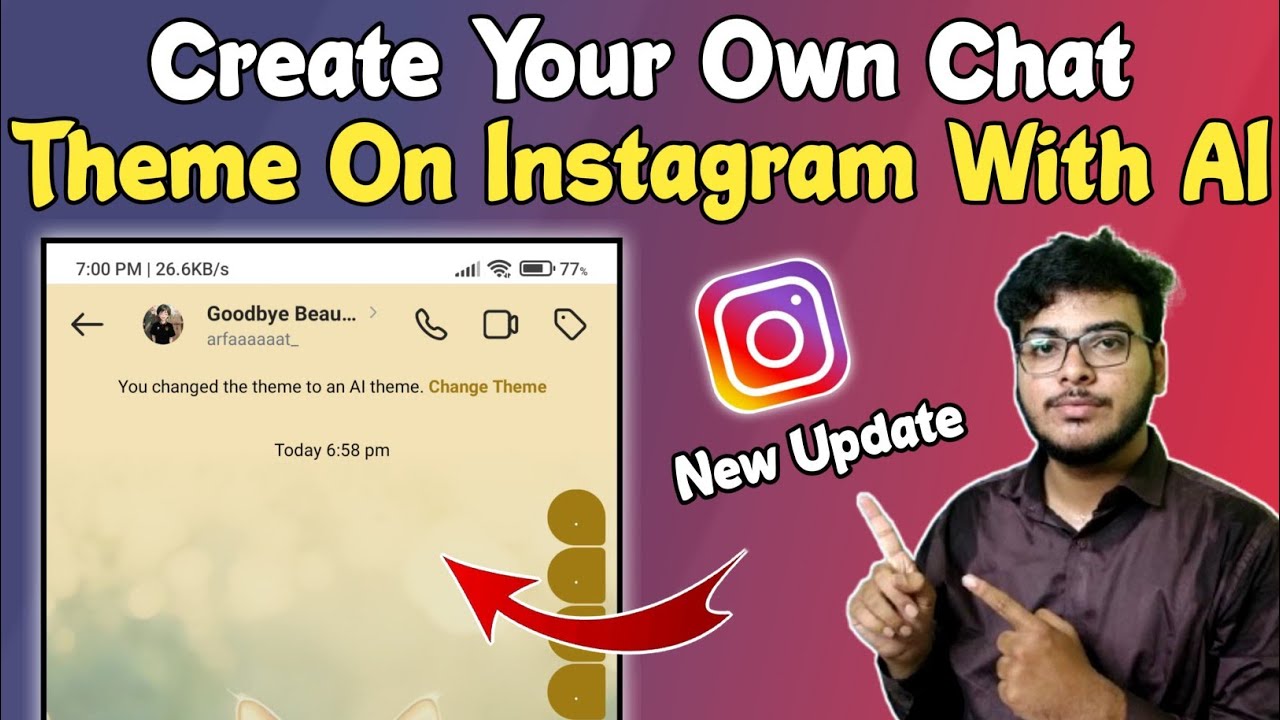 How To Create Chat Theme On Instagram With Ai | Create Ai Chat Theme ...