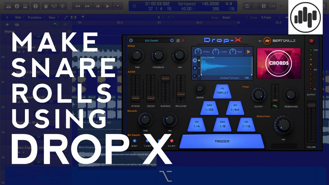 Beatskillz - DROP X Snare roll Tutorial - Beatskillz.com - YouTube