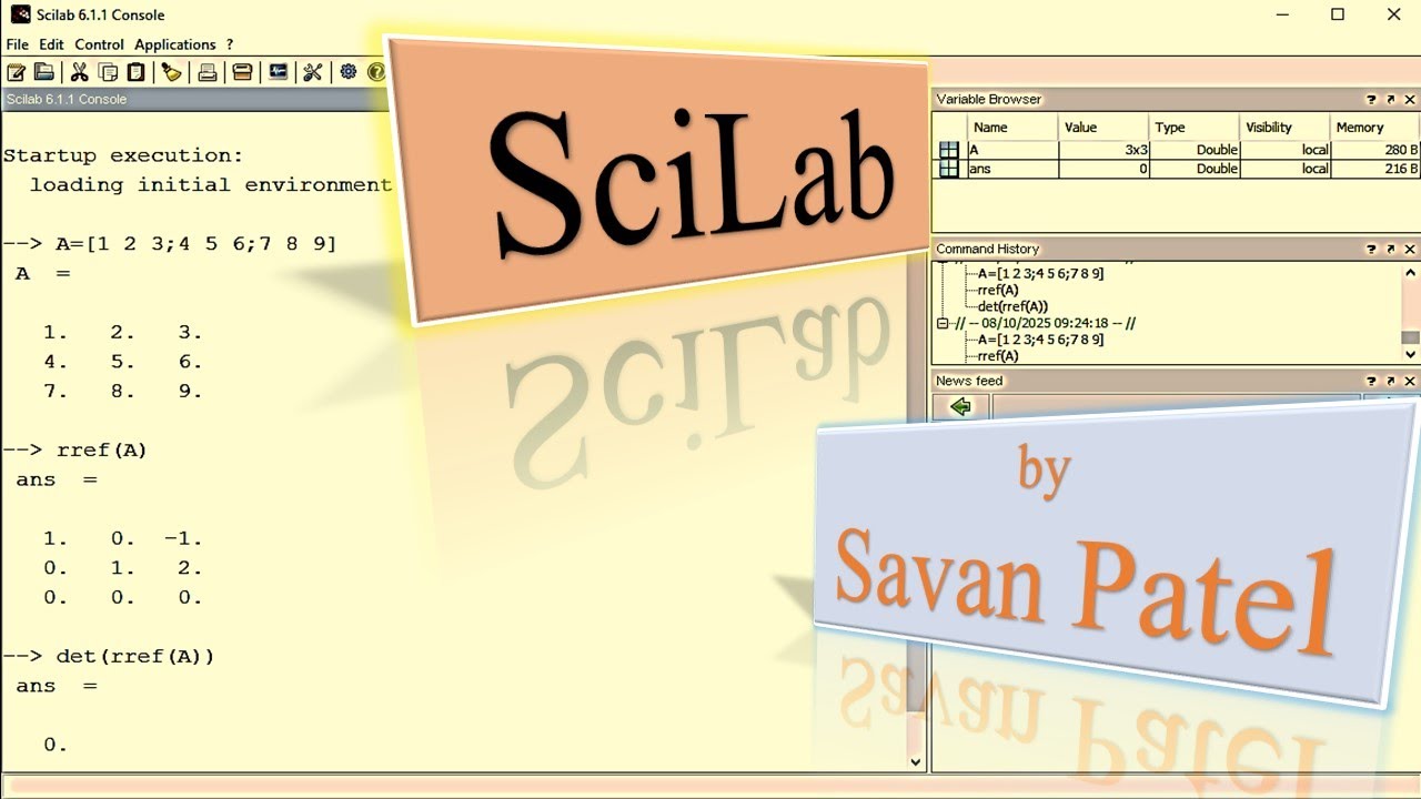 Introduction to SCILAB Basic 20 - YouTube