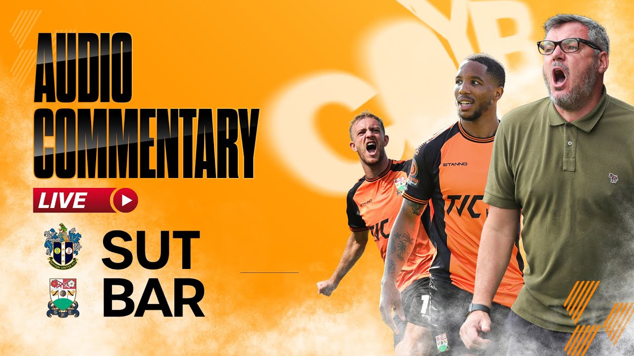 Sutton United FC v Barnet FC | Live Radio Commentary 🎙️| 21-04-2025 ...
