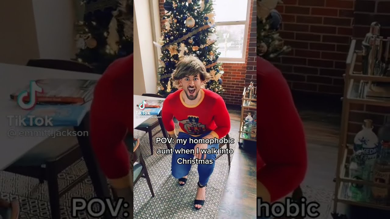 POV: my homophobic aunt when I walk into Christmas TikTok emmitt ...