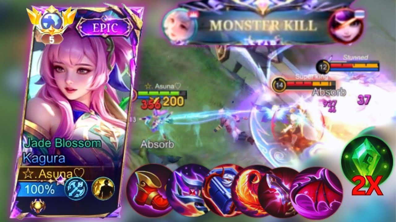 I TRIED KAGURA RED BUILD & TWO HOLY CRYSTAL BUILD IN RANK MATCH - YouTube