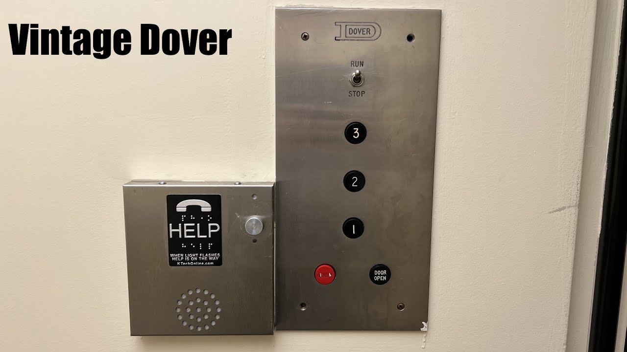 Vintage Dover Hydraulic Elevator in an Apartment Building in Chicago ...