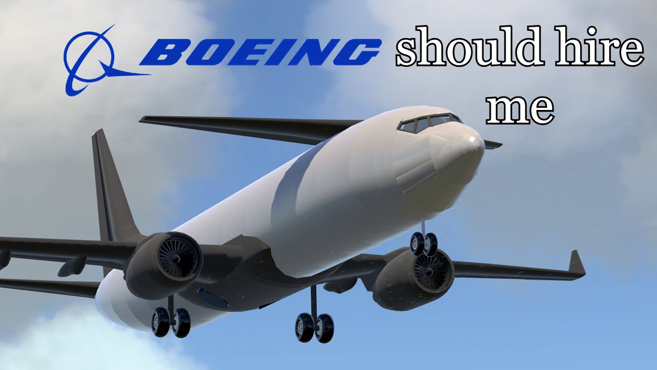 Boeing 737 with canards - YouTube