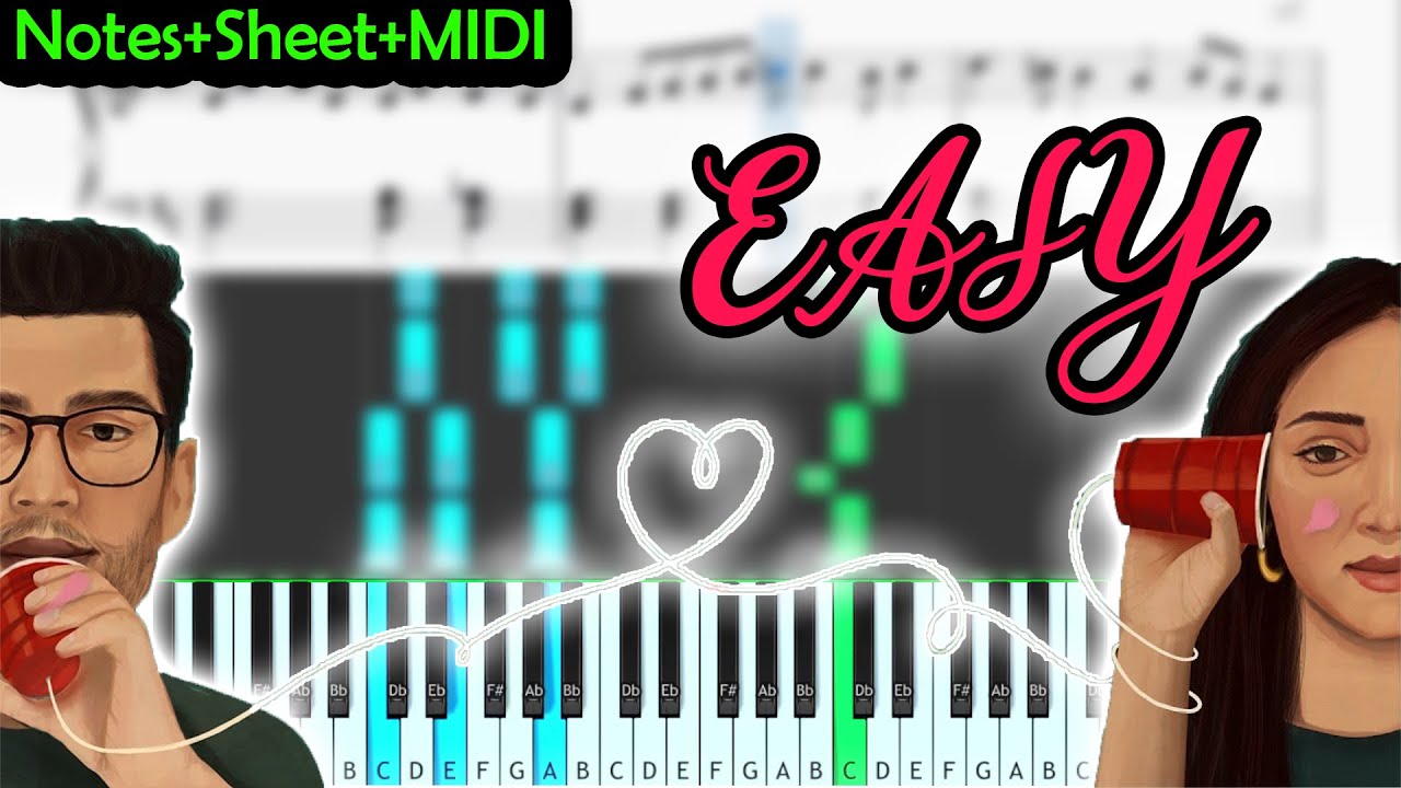 Khaare Raste - Notes+Sheet+MIDI - EASY Piano Tutorial - YouTube