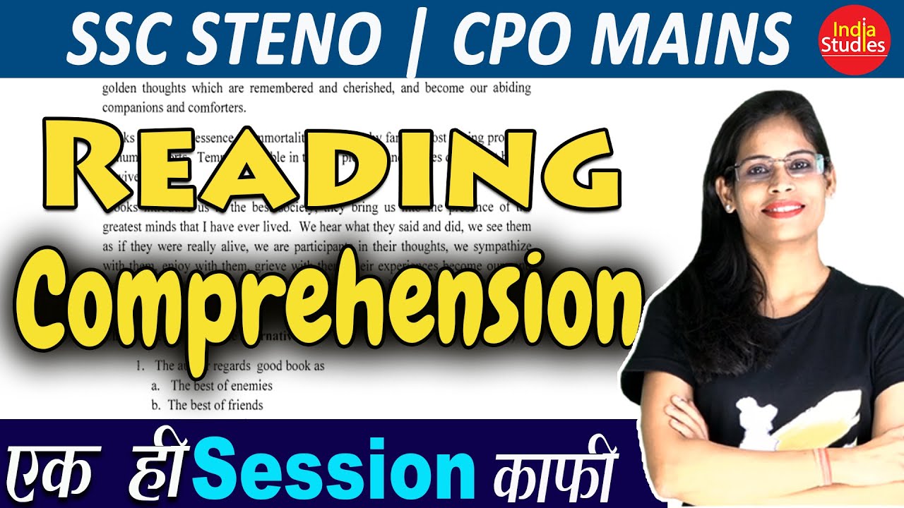 Reading Comprehension | SSC Steno 2021 || CPO 2021 || SSC GD | PHASE 9 ...