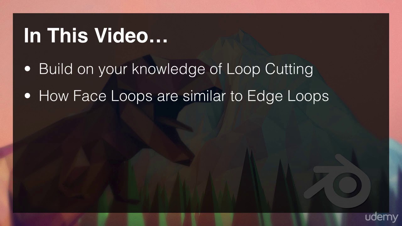 Loop cuts and face loops - YouTube