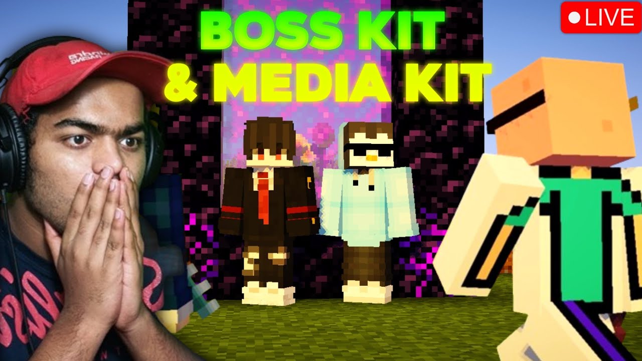 🔴DOING MEDIA KIT AND BOSS KIT GIVEAWAY IN LUXCUBE LIFESTEAL SERVER ...