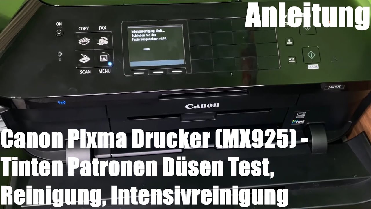 Canon Pixma Drucker (MX925): Tinten Patronen Düsen Test, Reinigung und ...
