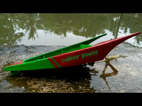 cara membuat perahu balap bertenaga karet | ide kreatip dari bambu ...