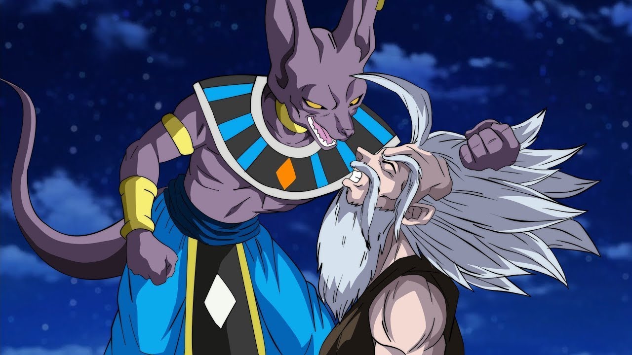 Beerus uses Hakai and scares Old Saiyan with his incredible Power ...