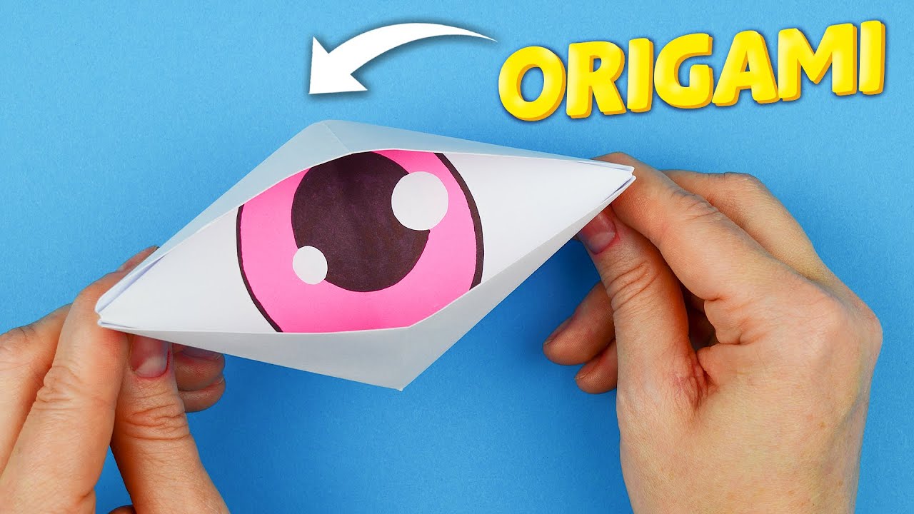 How to make origami blinking eye | DIY Paper craft tutorial - YouTube