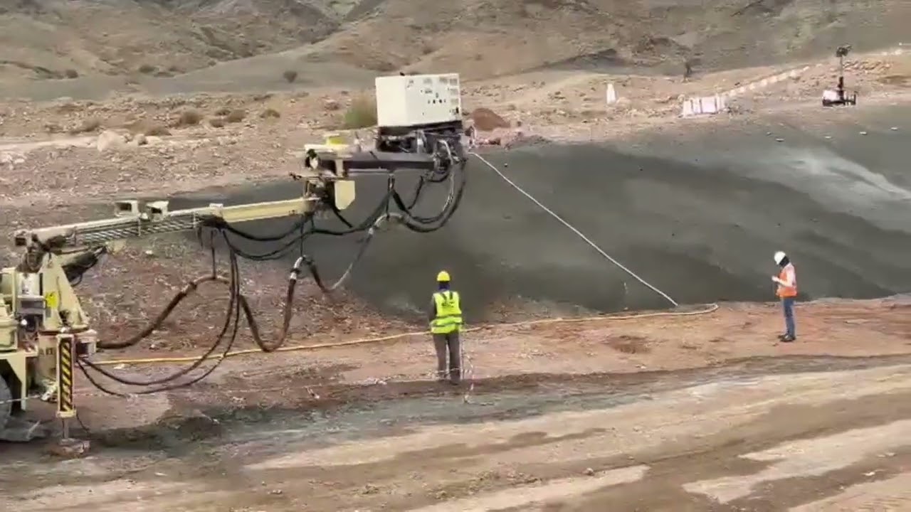 Shotcrete, Rock Bolts and Grout Injection workes 0555019931 - YouTube