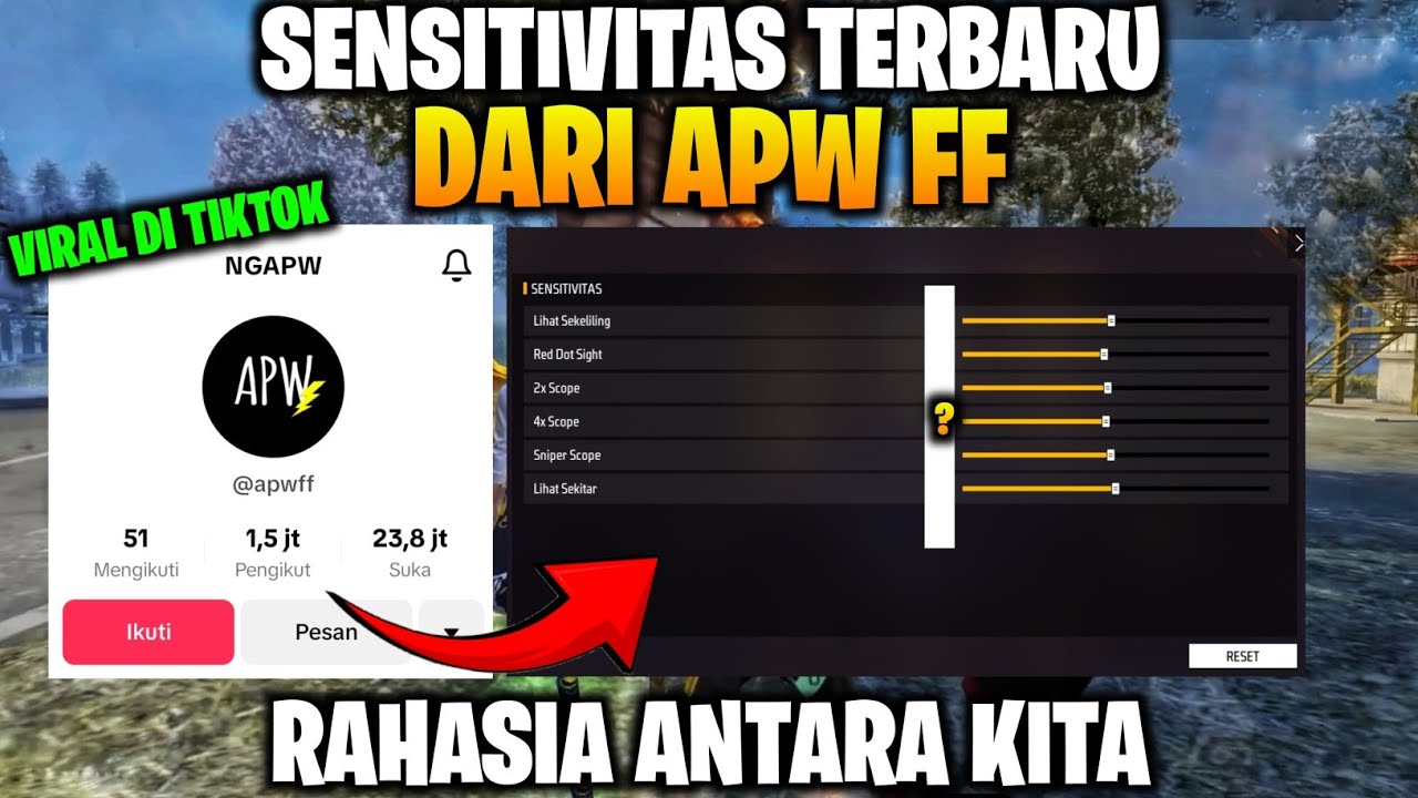 SENSI APW TERBARU VIRAL DI TIKTOK.? DI GAME FREE FIRE - NEW UPDATE FREE ...