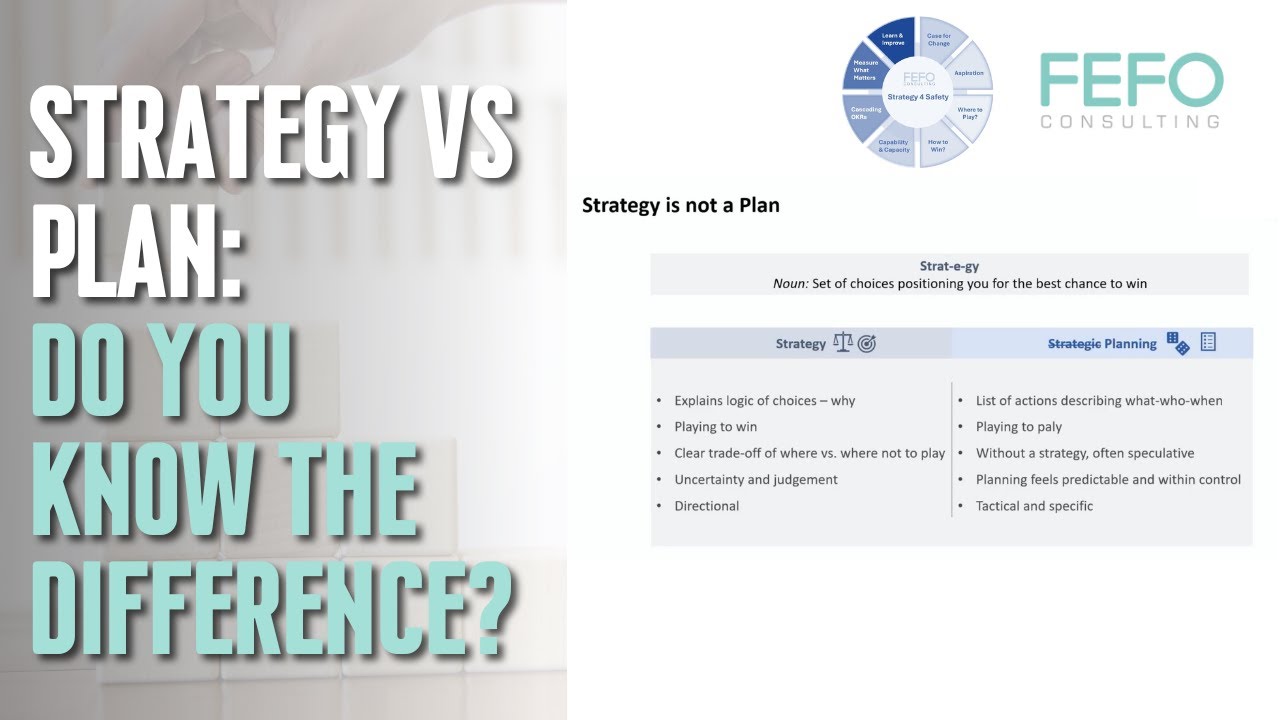 Strategy vs Plan: Do You Know the Difference? - YouTube
