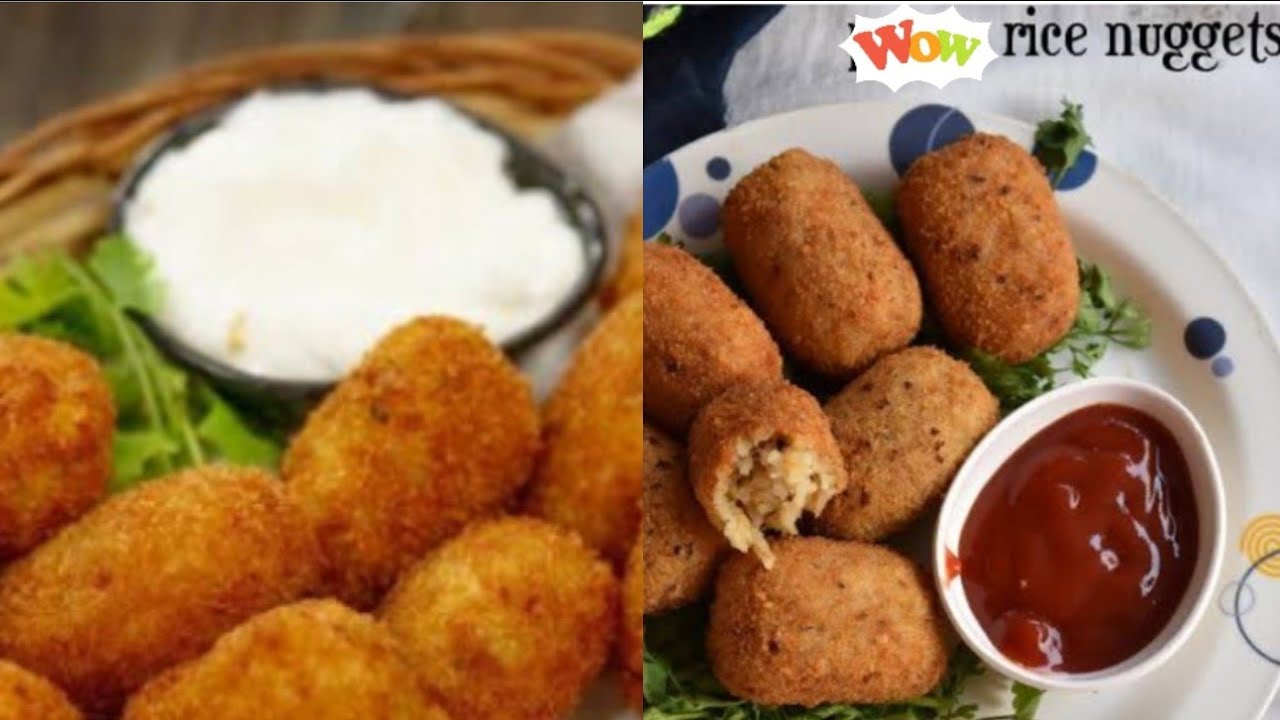 Rice nuggets recipe|How to make crispy nuggets|Delicious food|Veggies ...