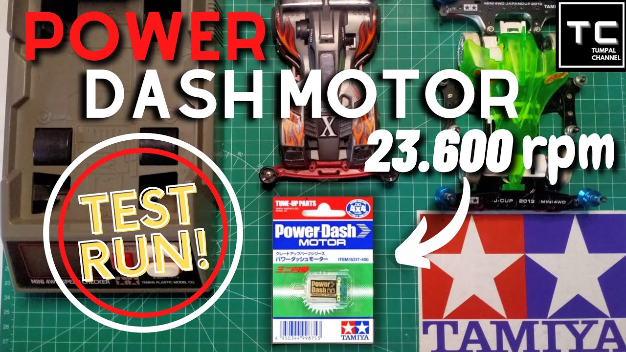 Tes Kecepatan Dinamo Tamiya Power Dash Motor 23.600 rpm - YouTube