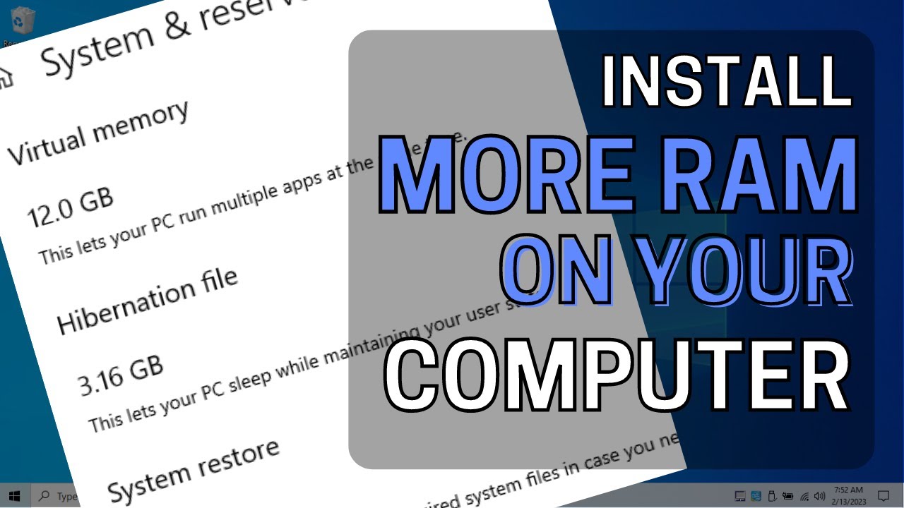 How To ADD EXTRA Ram In Windows 10 & Windows 11!!! [Use Your Storage as ...