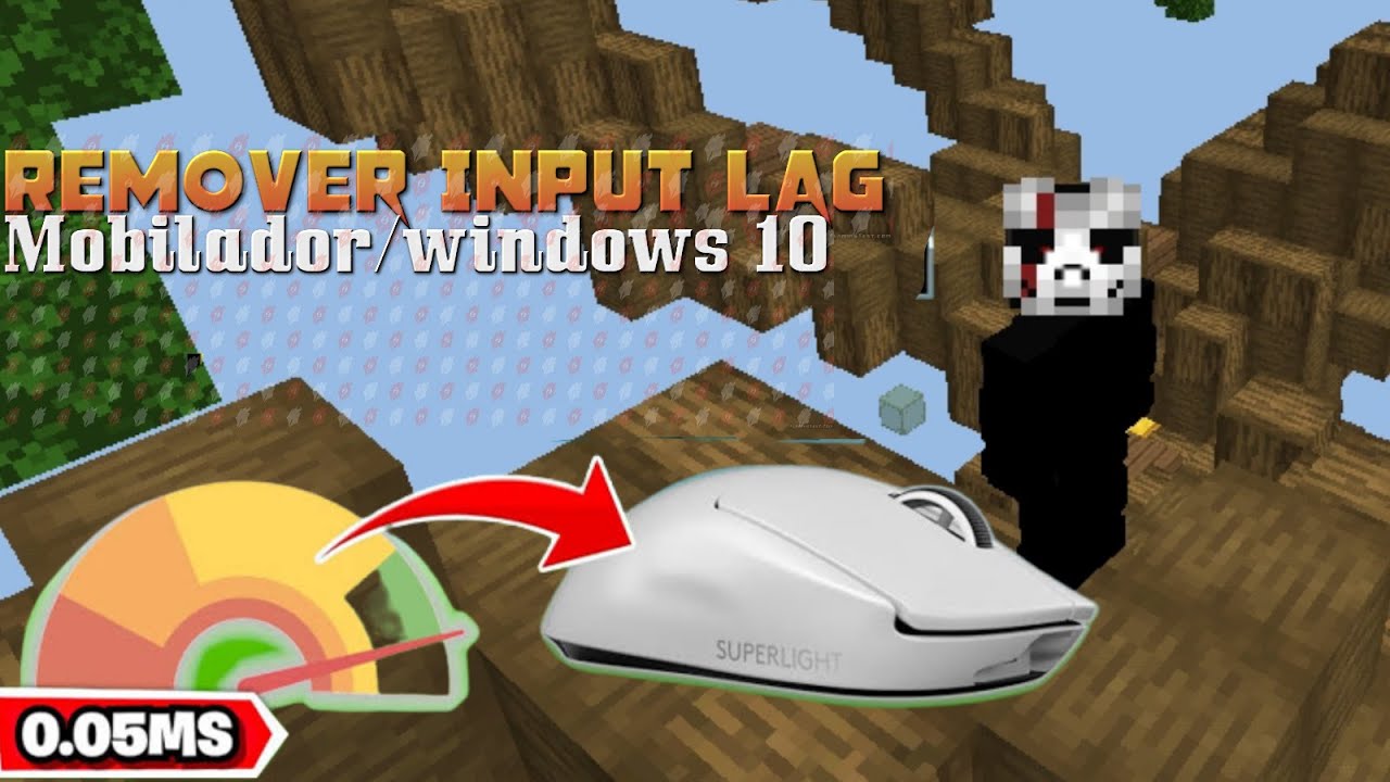 Como Remover o Input Lag Do Mcpe Mobilador/windows 10 1.19/1.18 - YouTube