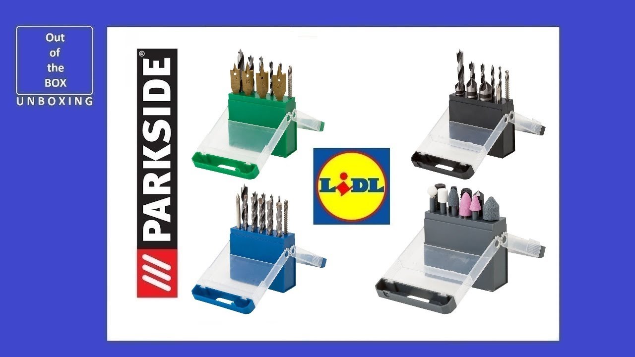 SHORT Presentation PARKSIDE Set of cutters and drills PFBS 4 A1 (Lidl ...