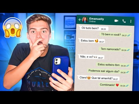 CRIEI UMA CONTA FAKE E MANDEI MENSAGEM PARA A MARIA EMANUELLY! (Minha Crush) •Irmãos Scribel•