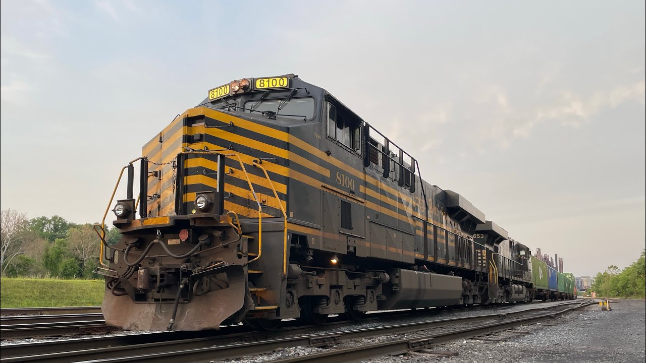 Norfolk Southern 8100 at Bethlehem yard 6/13/23 - YouTube