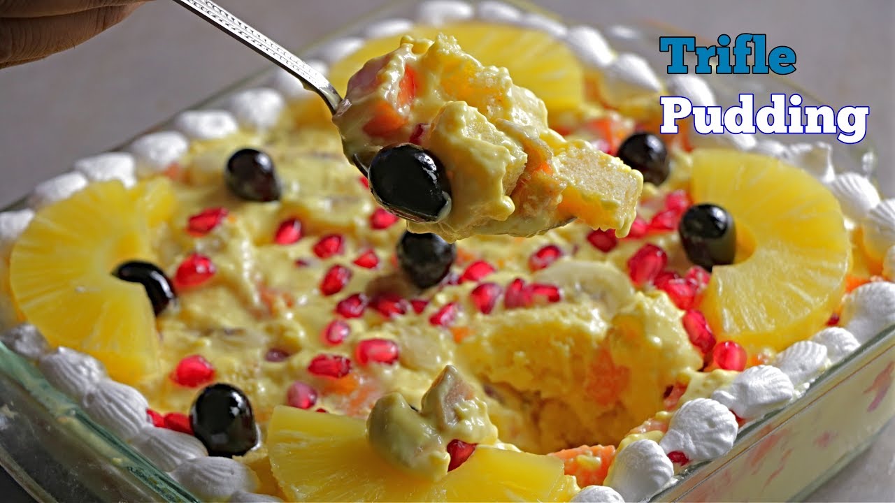 Trifle Pudding | ట్రైఫెల్ పుడ్డింగ్ | ఫ్రూట్ కస్టర్డ్ |ఈ స్టైల్ లో ...