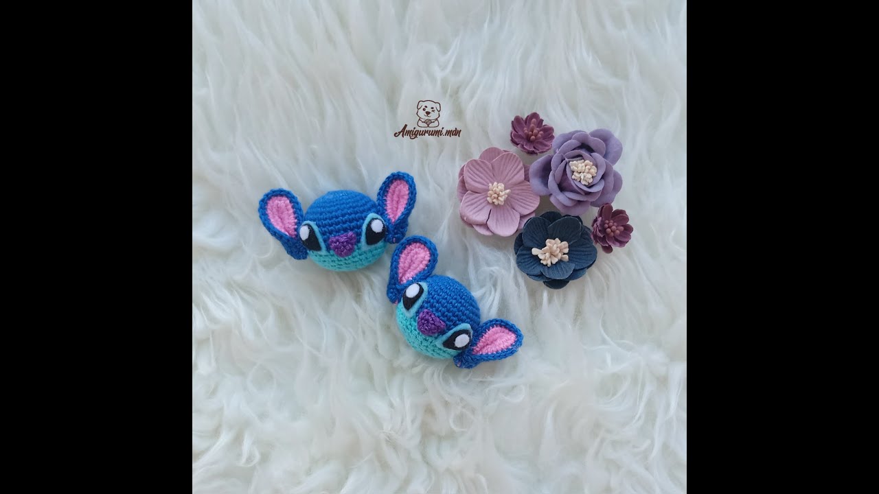 How To Crochet The Head Of Stitch Amigurumi😍 - YouTube