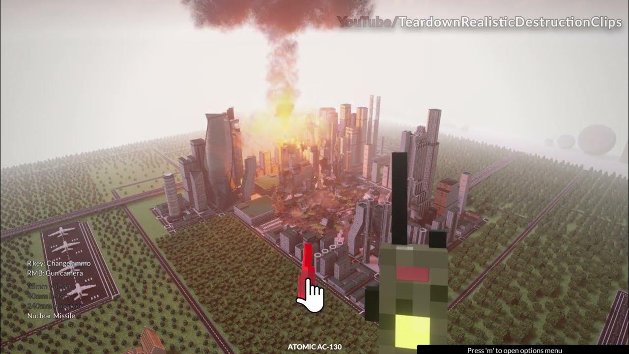 Realistic Meteor and Nuke vs Buildings #18 😱 Teardown - YouTube