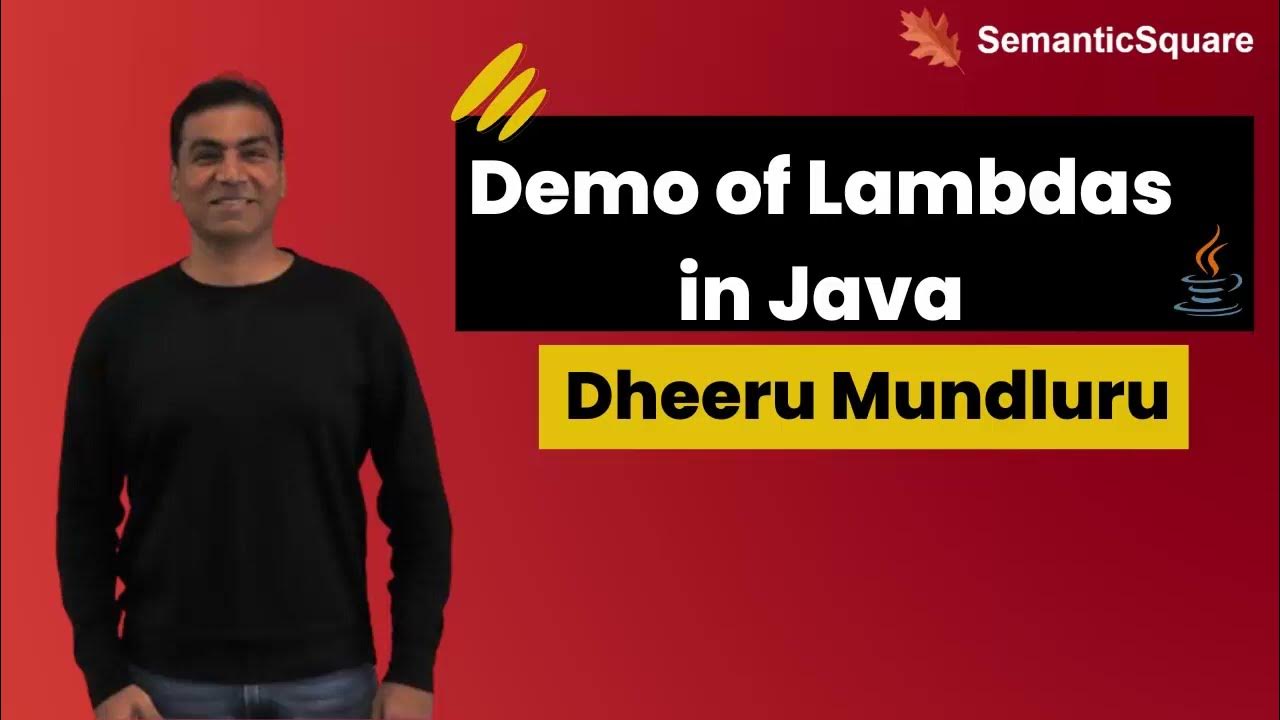 Demo of Lambdas in Java - YouTube