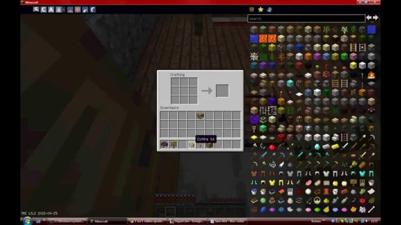 Comment faire un coffre dans Minecraft - YouTube