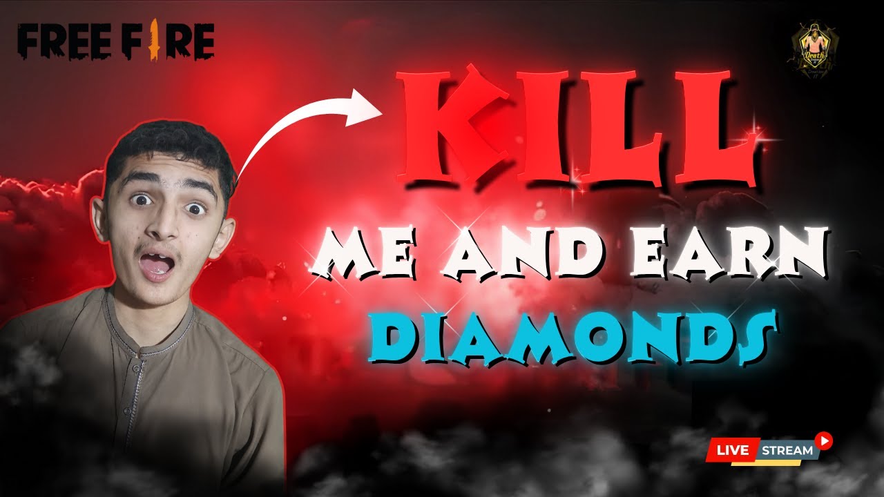 Garena Free Fire Live | 1v4 And 1v6 |Kill Me And Win Diamonds | Death ...