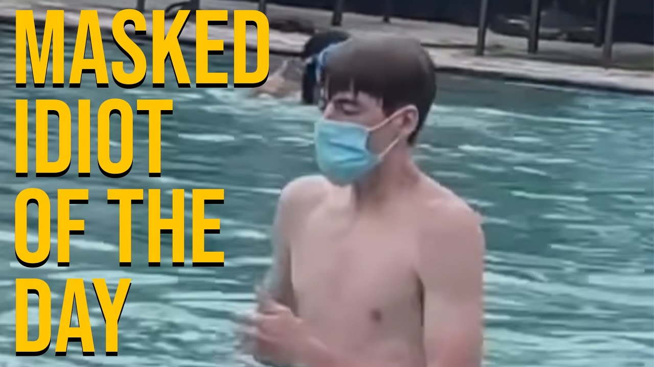 Masked Idiot of the Day - A Teenager Swimming With a Mask - YouTube