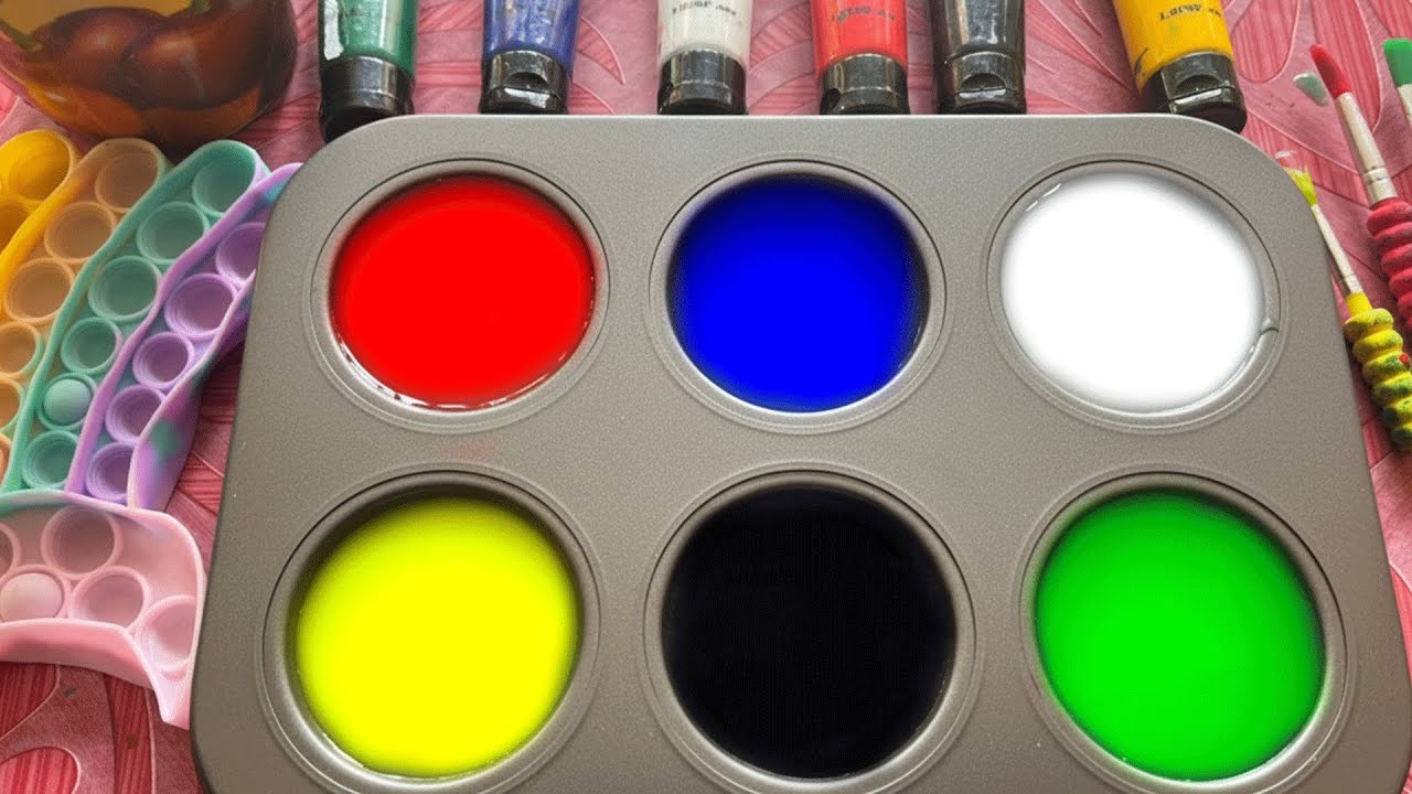 Satisfying Video l DIY How To Make Rainbow Oddly Glitter Oven Sprunki ...