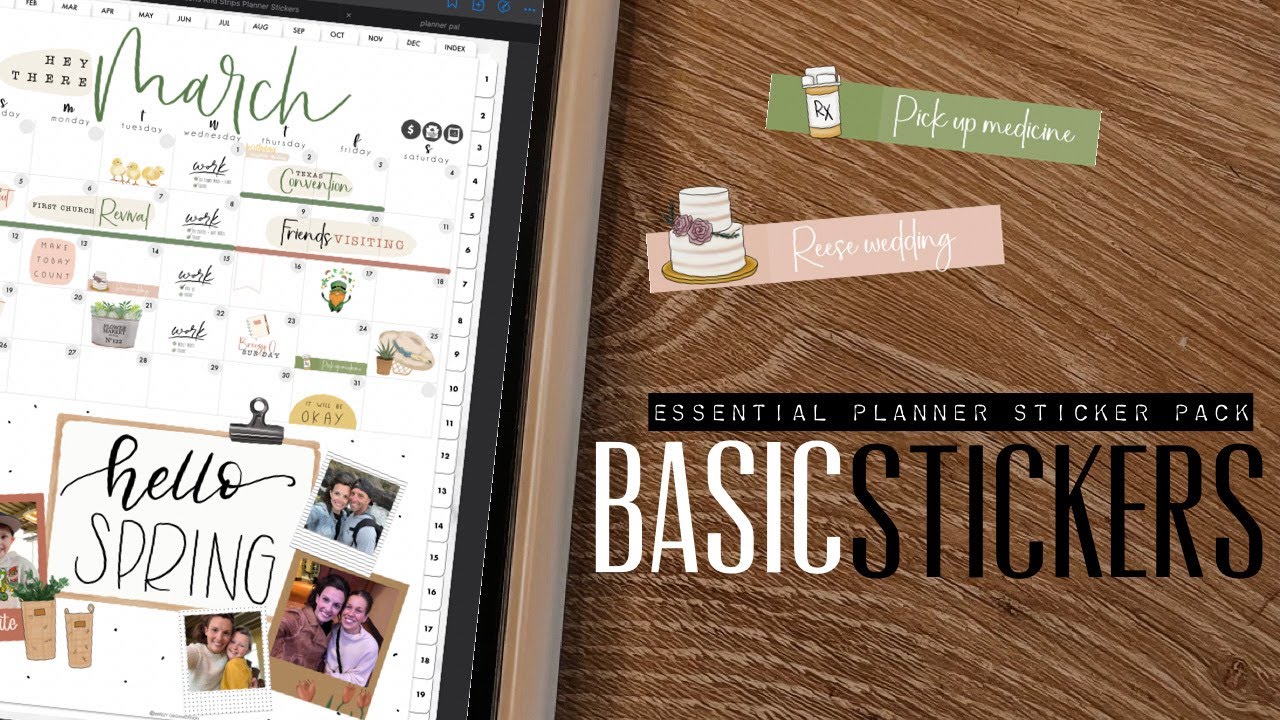 🎉🎉 CUTE planner icon stickers with colorful strips \\ Modern planning ...