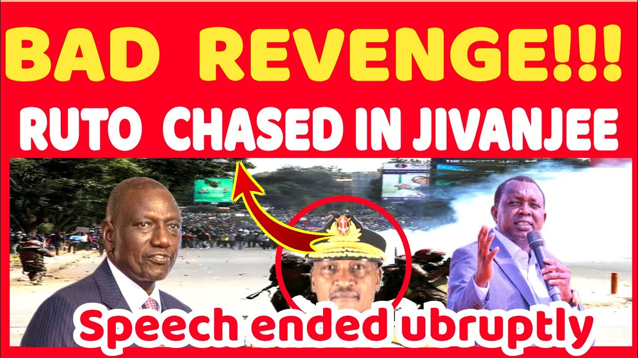 Ended in tears!!Ruto badly chased in jivanjee ground you won't believe ...