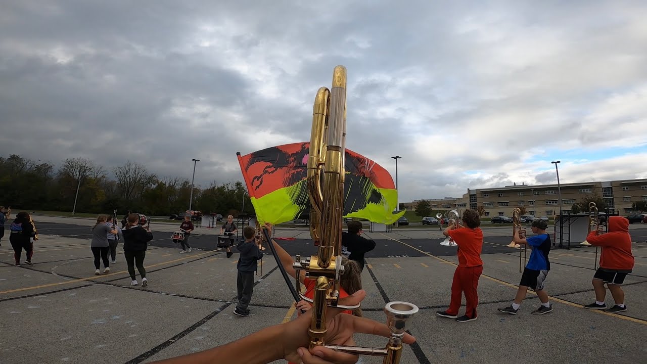 GRC marching band 2021 show Ole! Trombone Headcam - YouTube