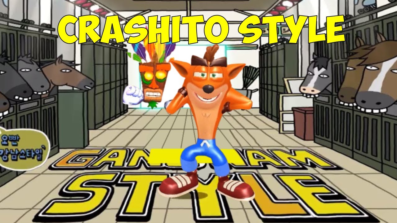 CRASH BANDICOOT - GANGNAM STYLE ☆ 3D animated mashup parody (Fazz 160 ...