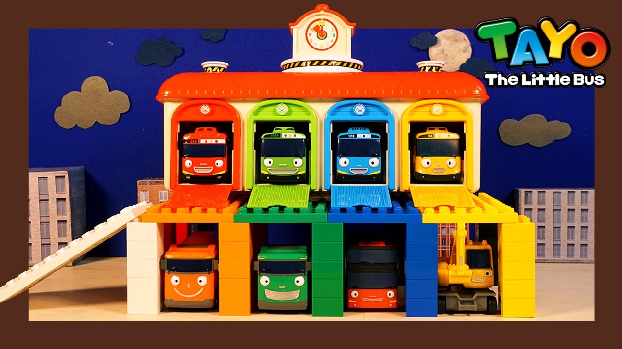 Learn Colors with Tayo Lego Play l Heavy Vehicles Lego Play l Tayo the ...