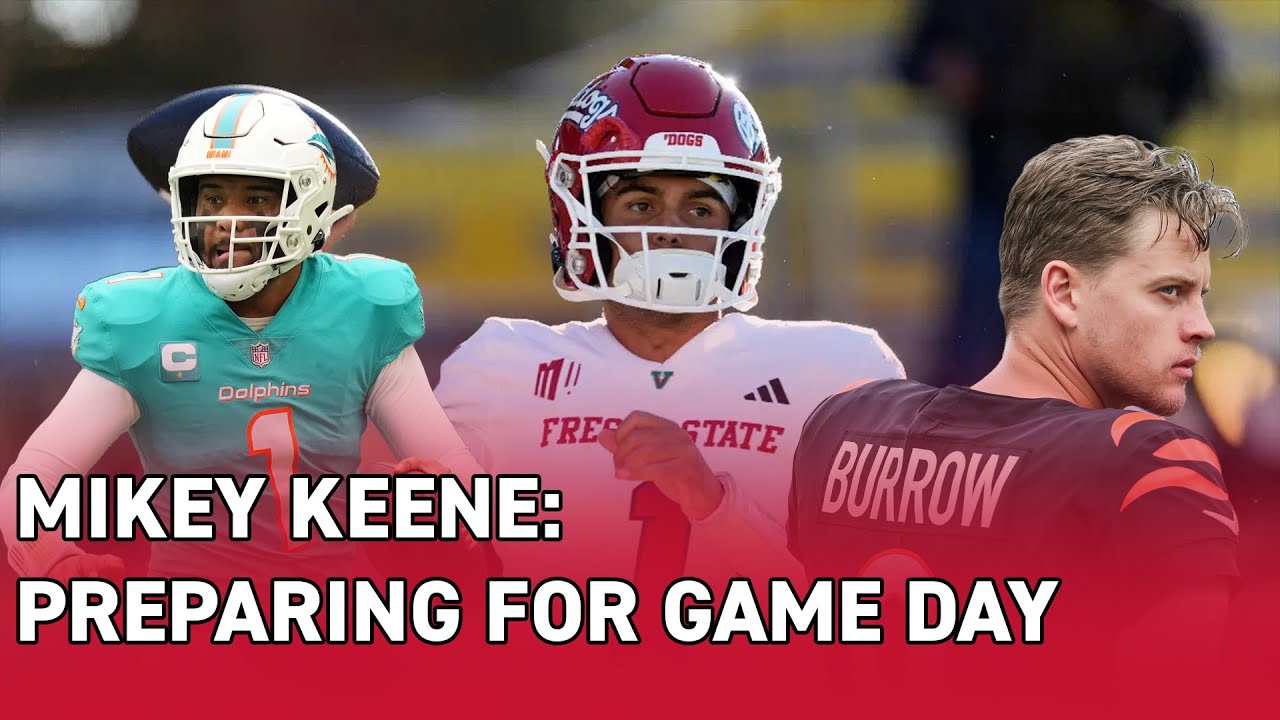 Mikey Keene watches film of these 4 QBS refine his technique - YouTube