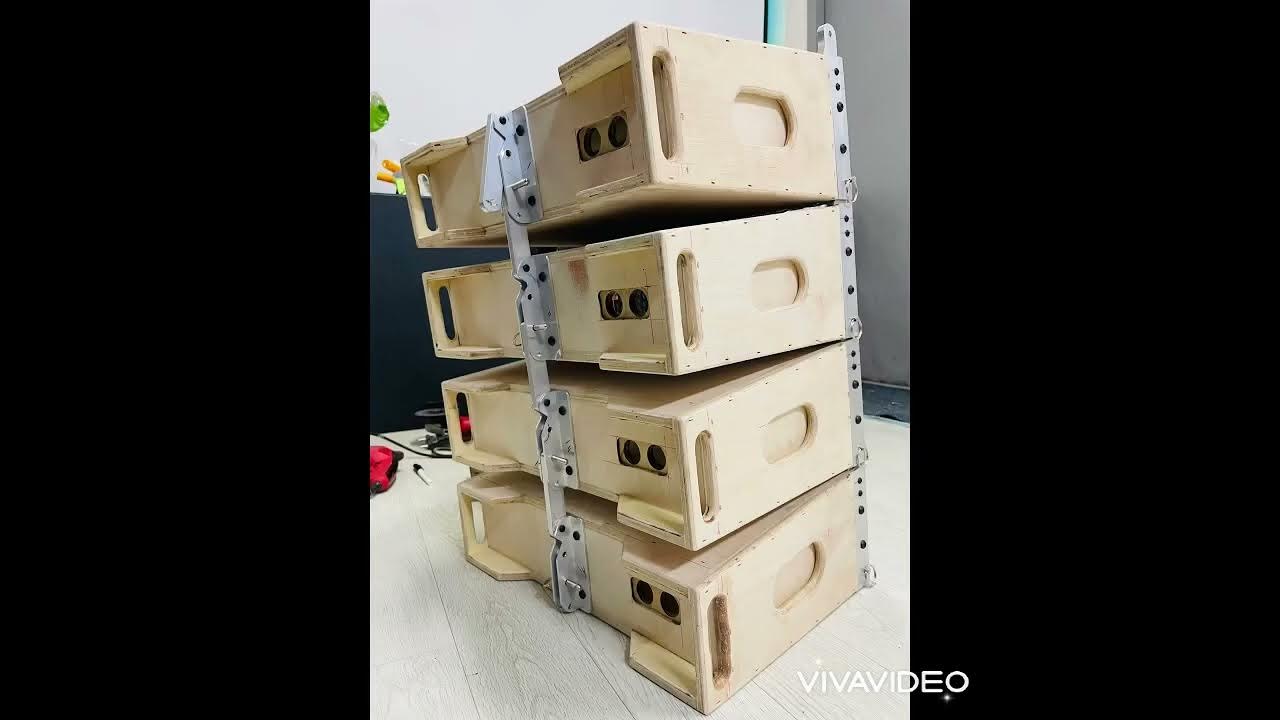 How to made mini line arrays speakers diy - YouTube